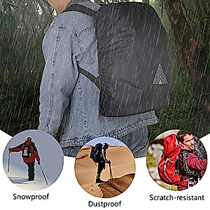 Waterproof Backpack Rain Cover(15-75L),Portable Anti Slip Rain Cover for Backpack,Cross Buckle Straps,Outdoor Anti-tear Backpack Raincover for Camping Hiking Biking Hunting Traveling (S(30-40L))