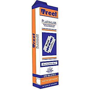 Treet Platinum Super Stainless Steel Double Edge Blade - 200 Blades