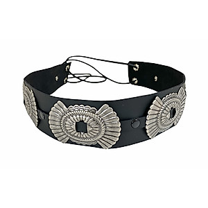 Funk Plus Silver Concho Hat Band for Cowboy Hats, Steampunk Tophats, Costume Rock Hat Slash Hat