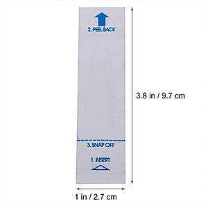 300pcs Disposable Probe Covers for Digital Sleeves Safe PE Universal Electronic Caser for Accurate Sanitary Oral Ear Underarm Recta Thermometer Reading(White)