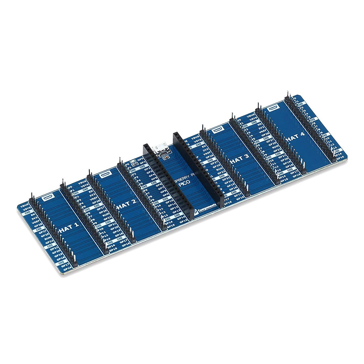 sb components Raspberry Pi Pico Board with Pico 4 Channel Expander Pico I/O GPIO Expansion Board for Raspberry Pi Pico, Raspberry Pi Pico Kit