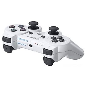 PS3 Dualshock 3 wireless controller - White (Renewed)