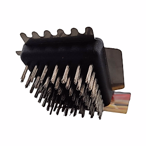 Cuisinart GR-M3 STACK5 Multi-Functional Grill with Heavy Duty Small Grill Brush and 8-Inch Nylon Flipper Tongs Bundle (3 Items)