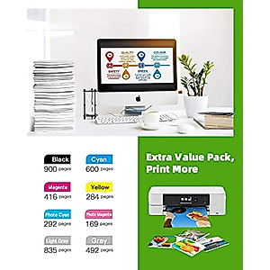 NEXTPAGE Compatible Ink Cartridges Replacement for Canon CLI42 8 Pack for PIXMA PRO-100 Printer, Canon Ink CLI 42 CLI-42 Ink Cartridge Use in Canon pixma pro 100 Printer