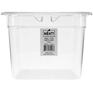 MEAT! Sous Vide Commercial Grade Quality Cooker with a 10 Gallon Cooking Capacity for Vacuum-Sealed Meat or Vegetables (12L Container)
