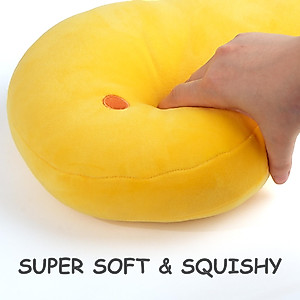 BenBen Goldfish Plush Toys, Set of 3, Goldfish Cracker Plushies, 11.5”, 8.75” and 7” Cute Gold Fish Stuffed Animal, Kawaii Food Plush, Fun Decorative Pillows for Room Décor