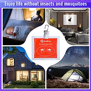Qualirey 6 Pcs Mosquito Attractants for All Bug Zapper Bait Refill, Safe Mosquito Lures Fly Bait, Clip on Mosquito Trap Attractant Bait Hang Bug Zapper Refill for Indoor Outdoor