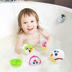 AMOSTING Easter Egg Toys for Toddler, Nesting & Stacking Eggs with Toys Inside, Easter Basket Stuffers Gifts for Toddler Girls Boys, Easter Eggs Hunt, Easter Egg Fillers, Easter Party Favor