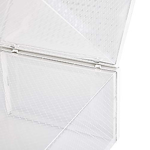 Verybegin 6-Pack Large Shoe Storage Boxes, Shoe Organizer, Clear Plastic Shoe Boxes, Shoe Containers Sneaker Storage, Stackable, Breathable, Space Saving, Easy Assembly, Fit up to US Size5-10(13.1"x9"x5.5"), White