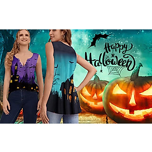 Tank Top for Women Sexy V Neck Casual Basic Tops Tie Dye Sleeveless Shirts with Ring Hole Country Music Style T-Shirts