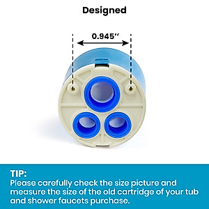 gotonovo 40MM Cartridges Compatible Replacement Valves Faucet Repair Works for Shower System Set