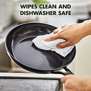 GreenPan SmartShape Healthy Ceramic Nonstick, 9.5" and 11" Frying Pan Skillet Set, PFAS-Free, Induction, Dishwasher Safe, Black