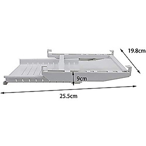 BBGT Hanging Storage Rack, Ziplock Bag Organizer, Telescopic Storage Clip Slide Rail Tray, Food Bag Zip-Bag Fresh Holder for Fridge Freezer Refrigerator