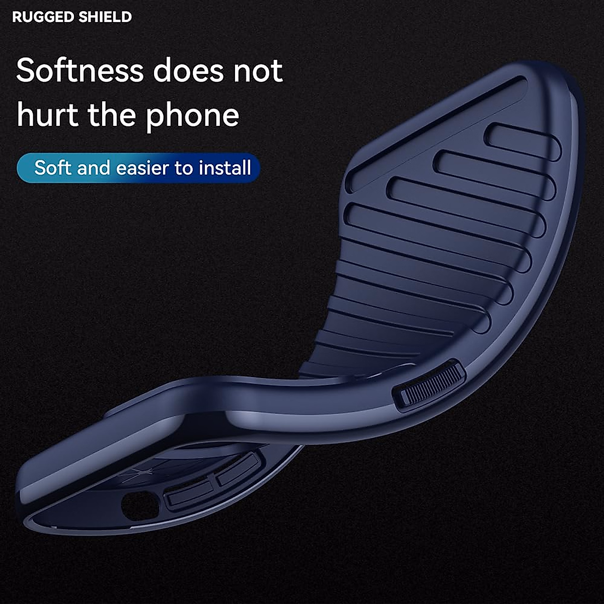 DFTCVBN Phone Case for Galaxy A40 Case, Samsung A40 SM-A405F Case with Screen Protector, Military Grade Shockproof Rugged Shield Anti-Scratch Soft TPU Back Cover Cases for Samsung Galaxy A40 blue