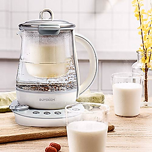 BUYDEEM K2683 Health-Care Beverage Tea Maker and Kettle, 9-in-1 Programmable Brew Cooker Master, 1.5 L, Spruce Blue