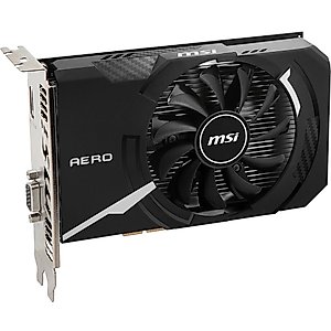 MSI GAMING GeForce GT 1030 2GB GDRR4 64-bit HDCP Support DirectX 12 ITX OC Graphics Card (GT 1030 AERO ITX 2GD4 OC)