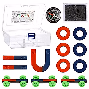 Sntieecr Labs Junior Science Magnetism Set for Experiment Education, Science Experiment Tool Physics Educational Toys for Kids Teen