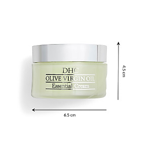 DHC Olive Virgin Oil Essential Cream, Moisturizer, Hydrating, Promotes Skin Elasticity, Radiant, Fragrance and Colorant Free, Ideal for All Skin Types, 1.7 oz. Net wt.