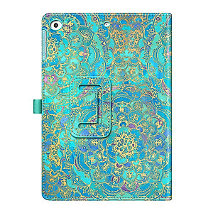 Fintie Folio Case for iPad 6th / 5th Generation (2018/2017), iPad Air 2 / Air 1 (9.7 Inch) - [Corner Protection] Premium Vegan Leather Stand Cover, Shades of Blue