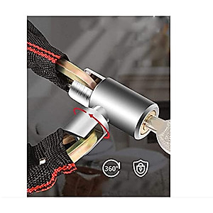 Bicycle Lock, Anti-Theft Chain Lock, Portable Lock, Bicycle Lock, Electric Car Chain Lock, Mountain Bike Lock,Thickened Chain(Size:65cm)