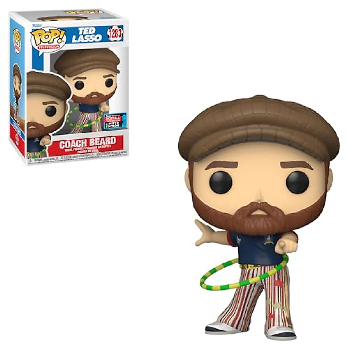 Funko Pop! TV:Ted Lasso Coach Beard 2022 Fall Convention Shared Sticker Multicolor Exclusive #1283