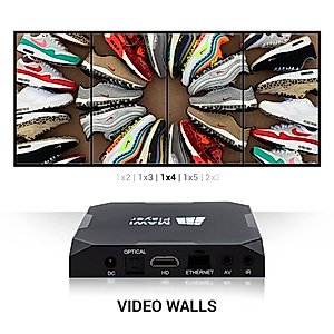 MAWi 4K Digital Signage Player Bundle by Monitors AnyWhere – Video Wall solution with Android-based AV- over-IP connectivity software
