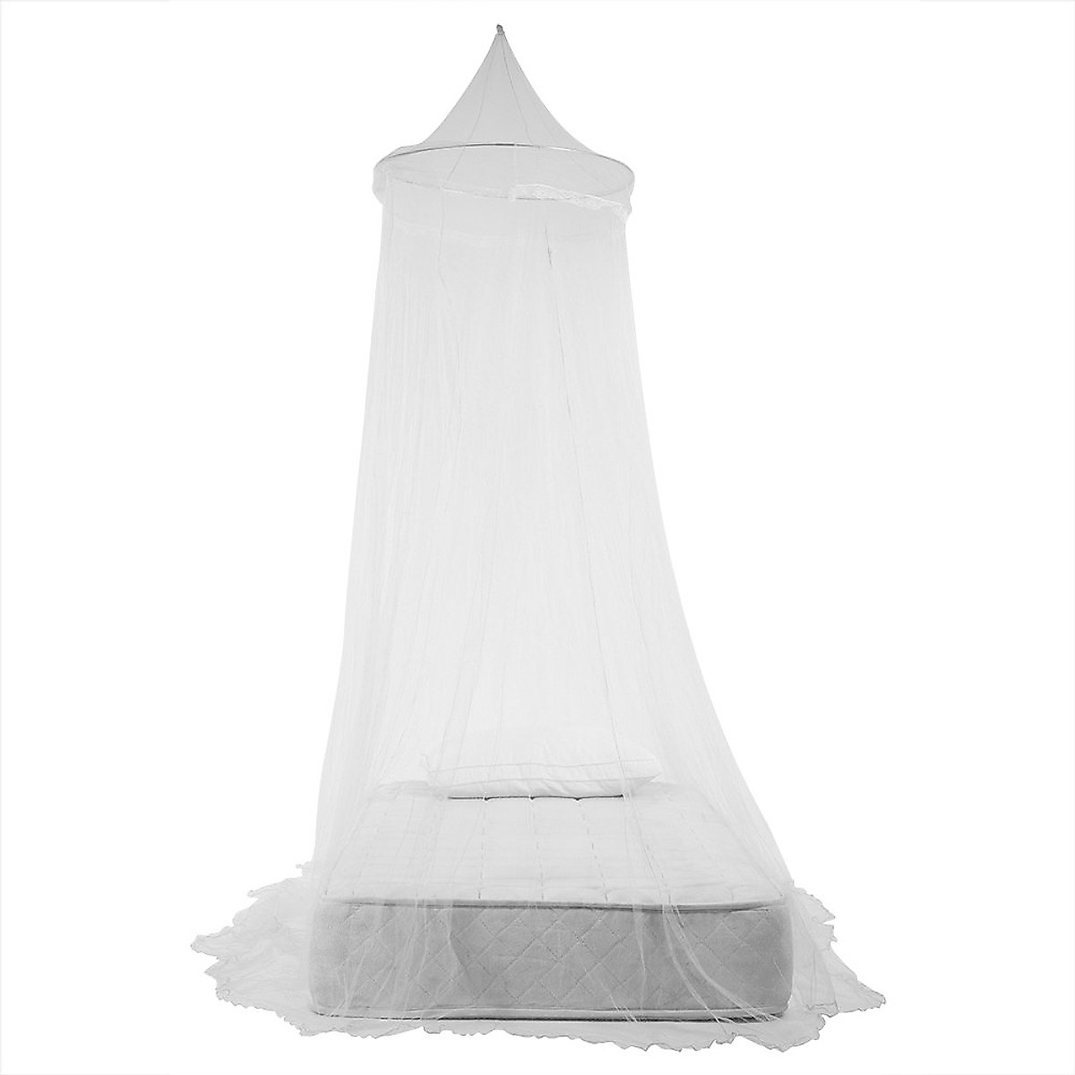 bed net Bed Netting Elegant Ruffle Lace Bed Canopy for Little Princess Baby Children (White)