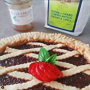 WellEatable Strawberry Jam Preserves, Organic Spread, 100% Italian Fresh Fruit, Only Two Ingredients, More Fruit +90%, Less Sugar, No Chemicals - Strawberry, 8.1 oz (Pack of 1)