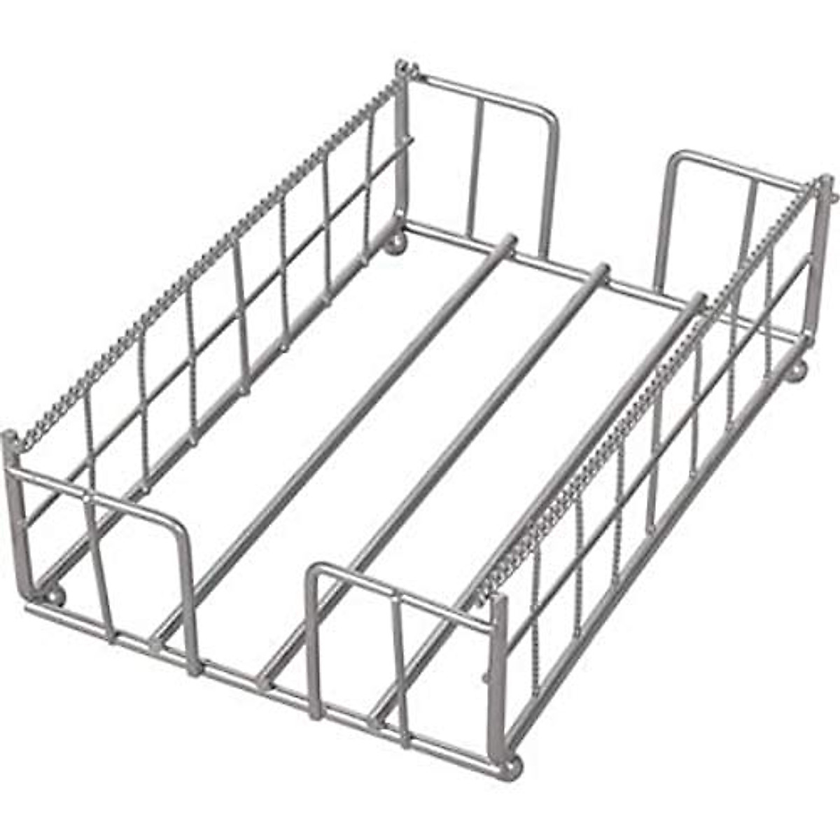 Silver Guest Towel Napkin Holder Caddy and Premium Quality Everyday Bathroom Guest Towels Bundle (Silver Border)