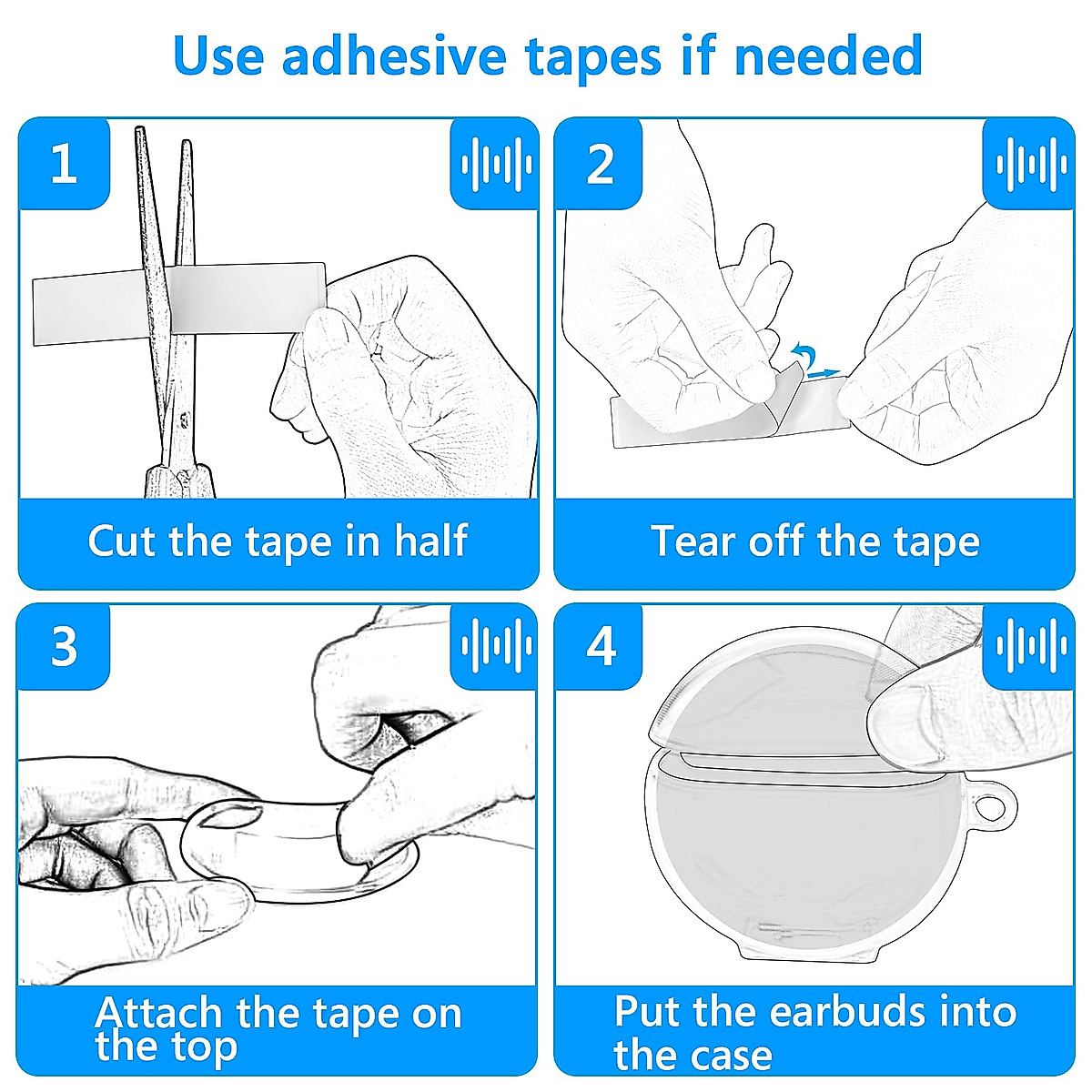 Geekria TPU Case Cover Compatible with Huawei FreeBuds 4 True Wireless Earbuds, Protective Earphones Skin Cover with Keychain Hook, Charging Port Accessible, Front LED Visible (Clear)