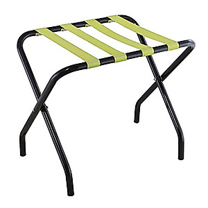 Folding Luggage Rack, Suitcase Bracket, Metal Luggage Storage Shelf - Suitable for Hotels, Bedrooms and Travel (A)