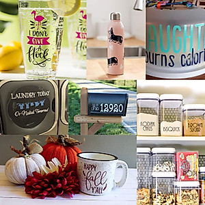 Lya Vinyl 55 Pack Permanent Adhesive Vinyl Sheets for Decor Sticker, Party Decoration, Car Decal - 43 Color Vinyl for Cutting Machine, Craft Cutter