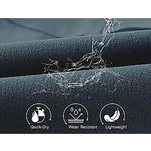 Rdruko Men's Lightweight Work Pants Waterproof Quick Dry Stertch Outdoor Hiking Cargo Pants (Cold Gray,US 36)