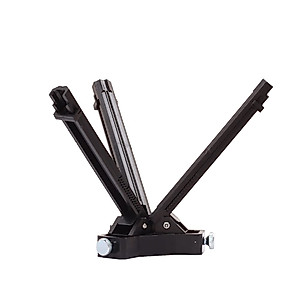 SOPOGER Archery Arrow Fletching Jig Kit 3D Straight Fletching Tool Adjustable Columnar Arrow Fletching Bonding Tool with Scale for Crossbolts DIY Arrows Feathers Vanes (Black)