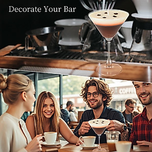 Espresso Martini Candle,Strong Coffee Scented Candle,Made from Natural Soy Wax,Anniversary Birthday Valentine's Day Christmas Housewarming Gifts for Family Friends or Bar Decor,7oz/200ml