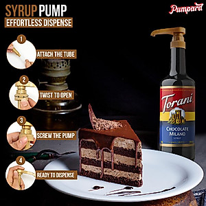 Pumpard Syrup Pump – Mess-Free Coffee Syrup Dispenser with Air-Tight, Leak-Proof Design, Compatible with Most 750ml & 1L Bottles