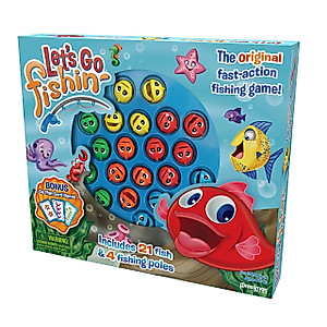 Pressman 58 Let's Go Fishin' Combo Game, Includes Go Fish Card Game