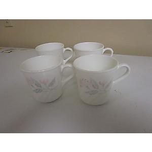 Corning Corelle Pink Trio Cups/Mugs - Set of 4