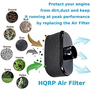 HQRP Filter Cartridge Replacement for Kawasaki 11013-0752 99999-0384 11013-0726 11013-7049 11013-7047 11013-7043 for FR651V FR691V FR730V FS481V FS541V FS600V FS651V FS691V FS730V FX600V Engines