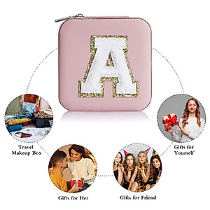 Yqljew Graduation Gifts for Women Girls - Travel Jewelry Case for Women, Small Jewelry Travel Case| Mini Jewelry Case| Birthday Gifts for Women Gifts for Girlfriend Gifts for Friends Jewelry Holder