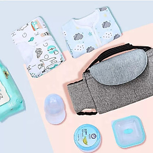 Lei Lei & Co Stroller Caddy Organizer – Baby Stroller Organizer with Protective Pocket, Stroller Phone Holder, Baby Cup Holder, Diaper Holder, & Adjustable Stroller Straps (Blue)