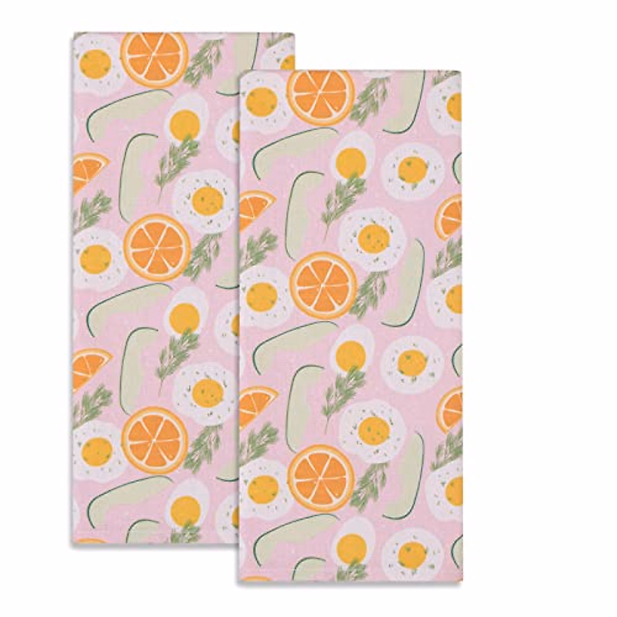 SunMoonSky Hand Bath Towels 100% Cotton Placemats 14 x 19 Inch, Hand Bath Towels or Cotton Placemats Set of 2 Collection of The Elegant Styles and Quality Fabrics for Every Occasion. (Lemon)