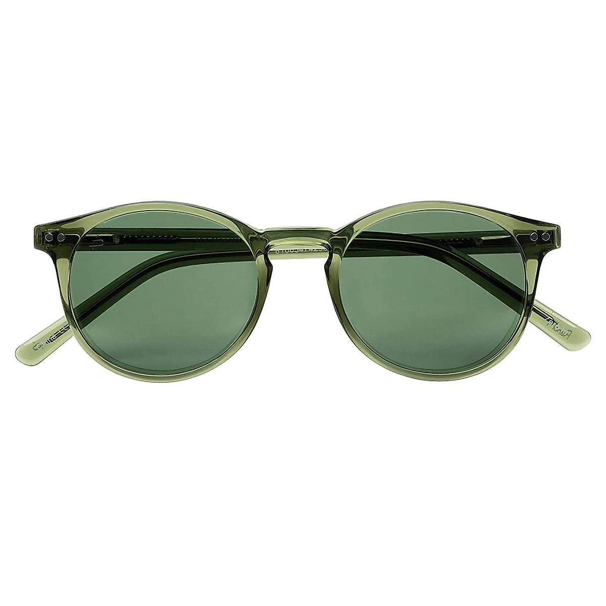 Prive Revaux The Maestro Classic Round Sunglasses – Polarized, 100% UV Protection – For Men & Women – Hunter Green