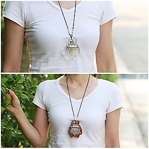 Mini Kalimba 2 Packs with Case, Fixm Thumb Piano 8 Keys, Finger Piano Great Gifts for Kids, Adults and Beginners