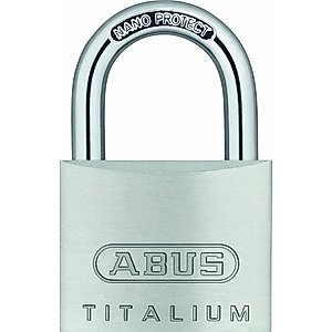 ABUS 64TI/40 Titalium™ Aluminum Alloy Padlock Keyed Different - Nano Protect Steel Shackle
