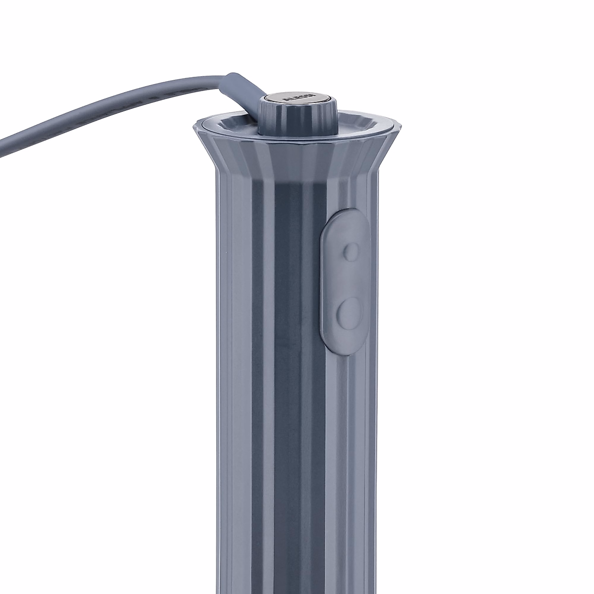 Alessi Plissé MDL10SG/US - Hand Blender with Measuring Jug, Whisk and Chopper in Thermoplastic Resin, US Plug ‍200W, Grey