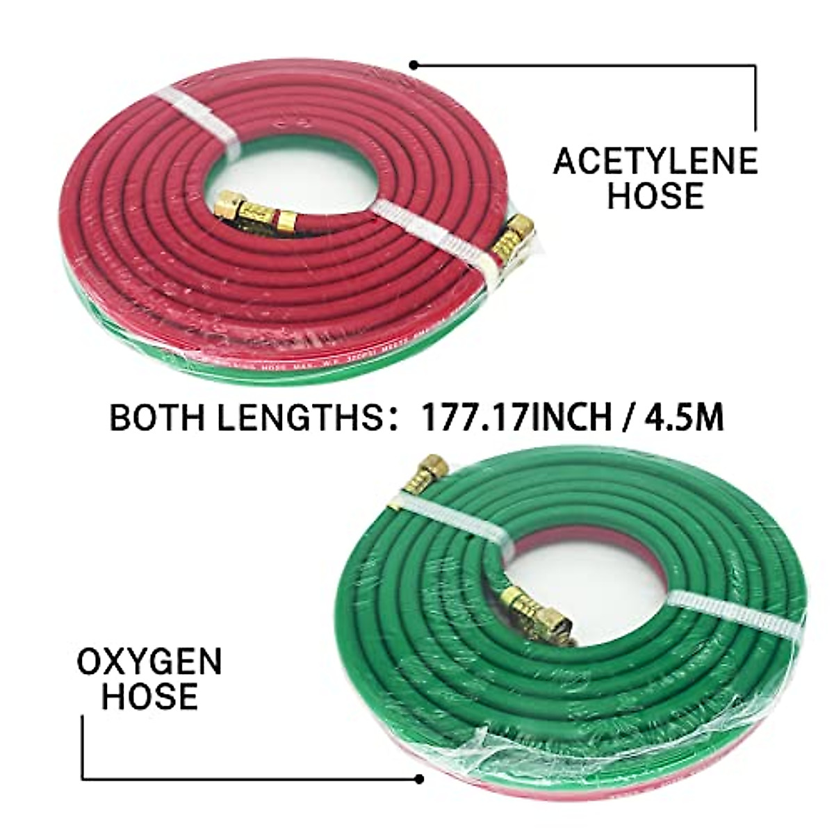 AWLOLWA Oxygen Acetylene Torch kit Medium Duty Cutting Torch and Welding Kit Grey