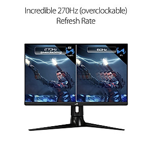 ASUS ROG Strix 27 inches 2K HDR Gaming Monitor (XG27AQM) - WQHD (2560 x 1440), Fast IPS, 270Hz (Renewed)