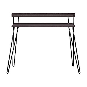 Ameriwood Home Haven Retro Desk with Riser, Espresso