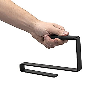 OMAVEE Plate Setter Lifter – Heavy Duty Nonslip Handle for Heat Deflector, Pizza Stone, BBQ Plates, Grates & Grills – Fits Big Green Egg, Kamado and More – Includes a Silicone Oven Mitt